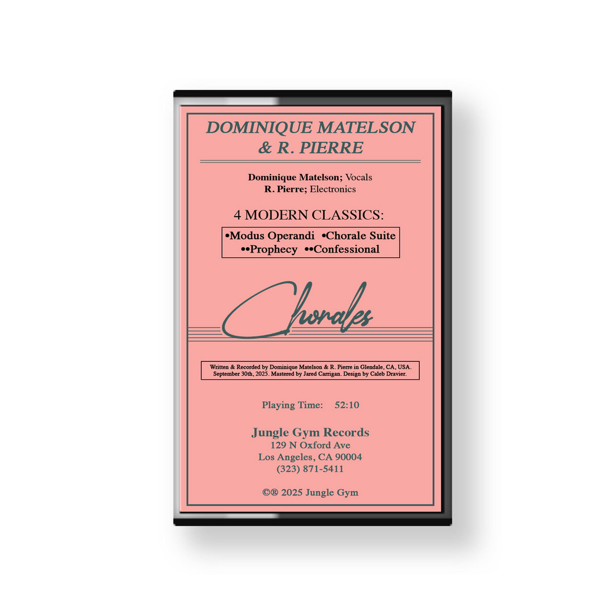 Dominique Matelson & R. Pierre – Chorales – Joyful Union Cassette Resource